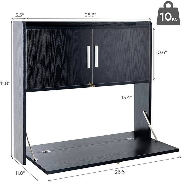 Wall Mounted Computer Desk Workstation - Bed Bath & Beyond - 36048886