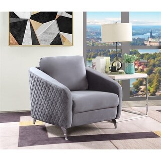 Modern Sofa with Diamond Pattern Stitching - Bed Bath & Beyond - 38121132
