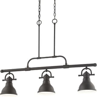 Volume Lighting 3-Light LED Foundry Bronze Linear Hanging Pendant ...