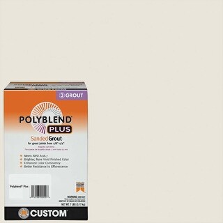 Custom Building Products PolyBlend PLUS 7 Lb. Bright White Sanded Tile ...