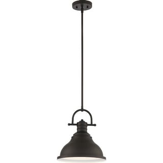 Volume Lighting 1-Light LED Indoor Foundry Bronze Downrod Pendant l ...