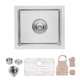 ADA Undermount Single Bowl 16 Gauge Stainless Steel Kitchen Sink - Bed ...