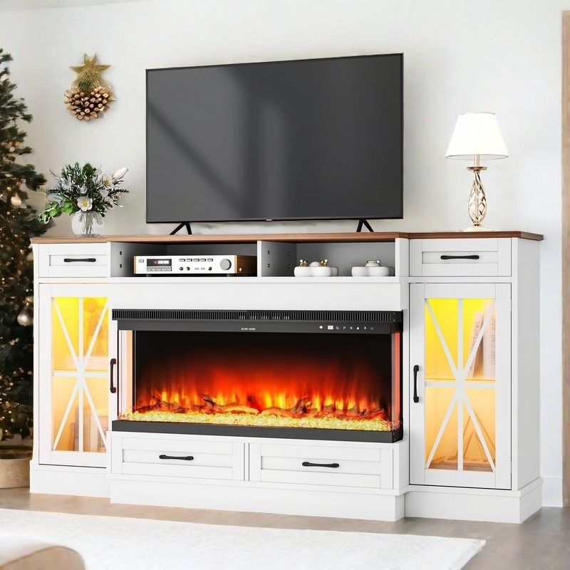 40 inch electric fireplace tv stand store