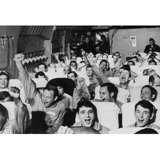 Cheering American Pows American Servicemen Cheer As Their Aircraft ...