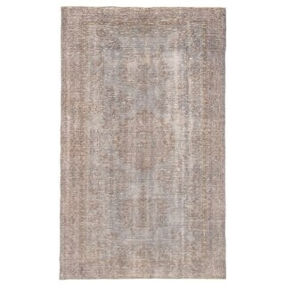 ECARPETGALLERY Hand-knotted Color Transition Grey Wool Rug - 4'7 x 7'9 ...