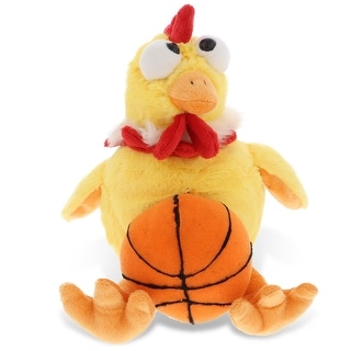 DolliBu Yellow Rooster Stuffed Animal with Basketball Plush - 10.5 Inch ...