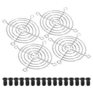 70mm Fan Finger Grill, 4 Pack Metal Grill Protector Guard with Screw ...