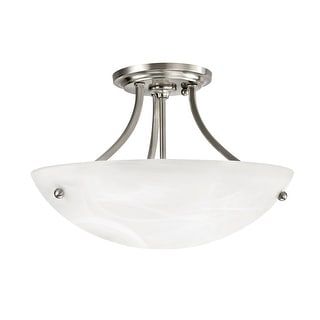 Miseno 2 Light 16" Wide Semi-Flush Bowl Ceiling Fixture - Bed Bath ...