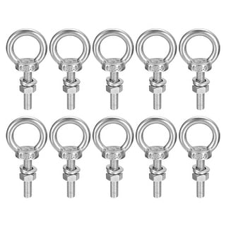 Lifting Eye Bolt, 10 Sets M6x25mm Eye Bolt with Nut Washer 304 ...