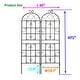 2 Pack Metal Black Garden Trellis for Climbing Plants - Bed Bath ...