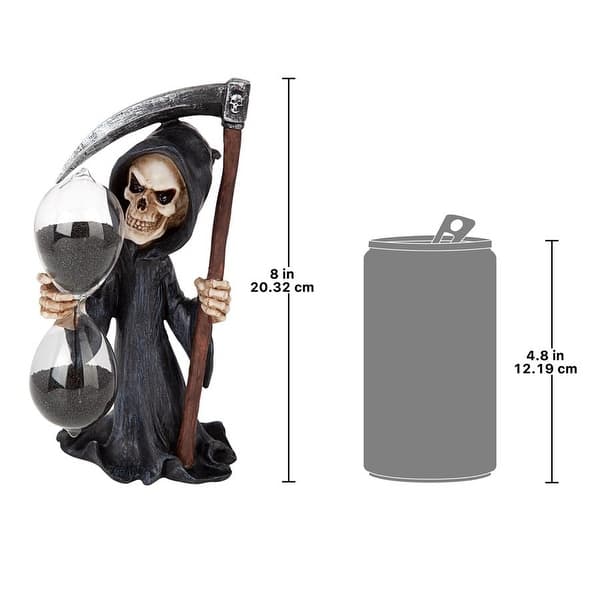 Design Toscano Grim Reaper, Time is Up Sand Timer Hourglass Statue ...