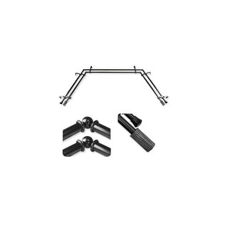Contemporary Curtain Rods & Hardware Set - Adjustable, Modern Design ...