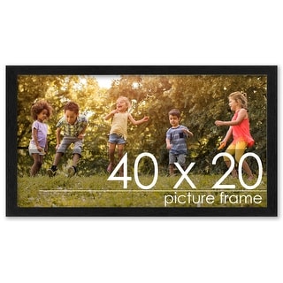 40x20 Traditional Black Wood Picture Panoramic Frame - Panoramic Poster ...