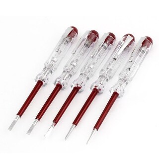 5 Pcs Voltage Tester 100~500V AC Pen Electroprobe Slotted Screwdriver ...