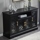 52'' Traditional Style Storage Sideboard Buffet with Four tempered ...