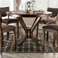 Furniture of America Oskam Traditional 53-inch Solid Wood Counter ...