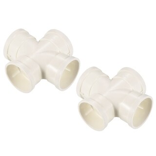 1.95inch Pipe Fitting, 2Pcs Splitter Duct Flat 4 ways Hose Connector ...