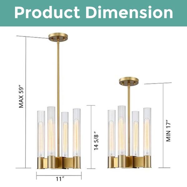 Modern chandelier light Brushed Brass Gold light fixtures Metal pendant ...