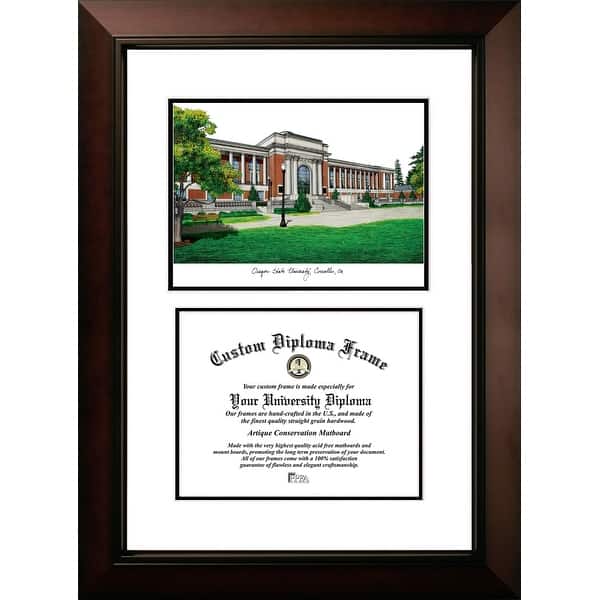Oregon State University 11w x 8.5h Legacy Scholar Diploma Frame - Bed ...
