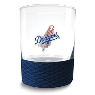 MLB Los Angeles Dodgers Commissioner 14 Oz. Rocks Glass with Silicone ...