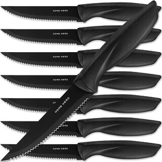 8 Pcs Kitchen Knife Set, Chef Knife Set and Steak Knives - Bed Bath ...