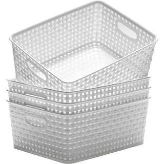 Plastic Storage Baskets - Bed Bath & Beyond - 39120099