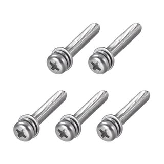 Stainless Steel Phillips Pan Head Machine Screws Bolts Combine W Spring ...