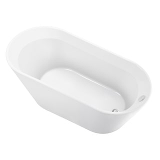 69" 100% Acrylic Freestanding Bathtub, Modern Soaking Tub, Bathtub ...