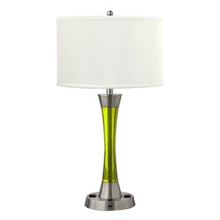 Lima 29 in. Brushed Steel/Lime Green Desk Lamp - Bed Bath & Beyond ...