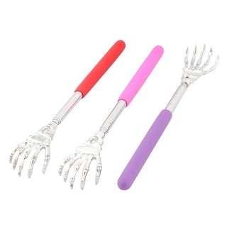 Extendable Handle Muscle Relaxation Relieve Back Scratcher 3pcs - Pink ...