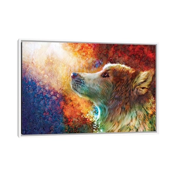 iCanvas "Stained Glass Rainbow Bridge" by Claudia McKinney Framed ...