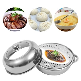 Stainless Steel Single Layer Steamer Pot with Lid - Bed Bath & Beyond ...