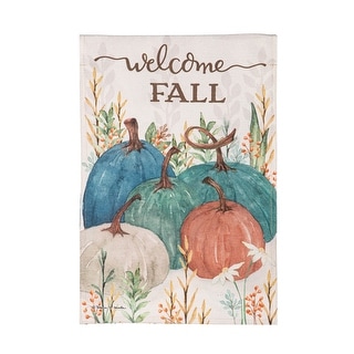 Welcome Fall Pumpkins Burlap Garden Flag - Bed Bath & Beyond - 41212942