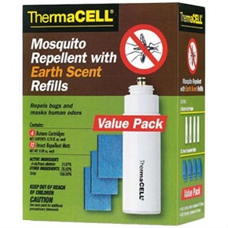 Thermacell E4 Mosquito Repellent Earth Scent Refills w/ 4 Butane ...