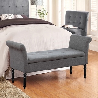 Franco Upholstered Bench with Storage Space - On Sale - Bed Bath ...