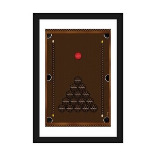 iCanvas "Ladies Night With Louis Brown & Black Checker Board Billiard ...