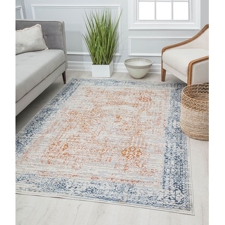 Preston Soft Touch Hi Low Vintage Transitional Area Rug by Rugs America ...