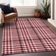 Machine Washable Indoor/ Outdoor Plaid Chantille Rug - Bed Bath ...