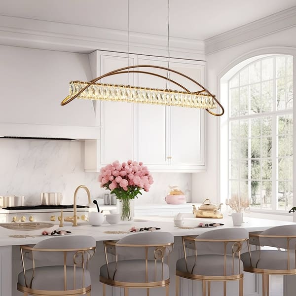 dining table crystal light