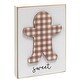 Sweet Gingerbread Man Block - 3.5" wide by .75" deep and 5" high. - Bed ...