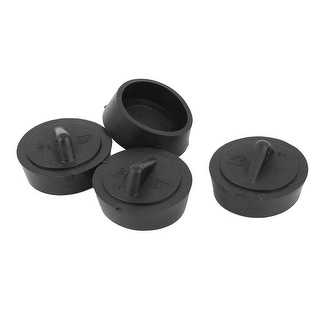 4pcs 37mm Hole Dia Rubber Triangular Handle Sink Plug Garbage Disposal ...
