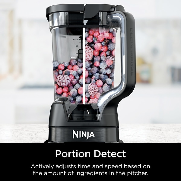 Ninja TB401 Detect Kitchen System Power Blender Processor Pro with BlendSense Technology Black