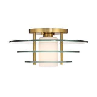 Savoy House 6-8602-1 Newell 16" Wide LED Flush Mount Ceiling Fixture ...