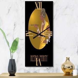 Designart 'Retro Fashion Glamour African American Woman' Modern Large ...