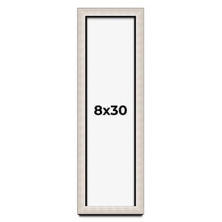 8x30 Shadow Box Frame Silver Real Wood Contemporary Shadowbox Display ...