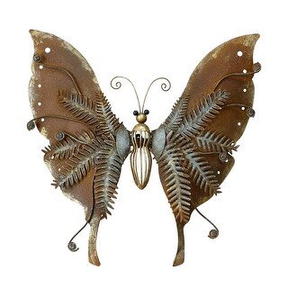 Large Metal Butterfly Wall Art Decor Hanging Sculpture Indoor Decor ...