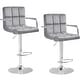 Furniwell Bar Stools Set of 2 Modern Height Adjustable Kitchen Counter ...