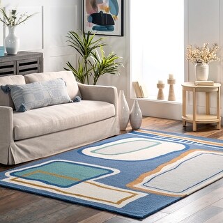 Nuloom Terica Colorful Abstract Wool Area Rug - Bed Bath & Beyond ...