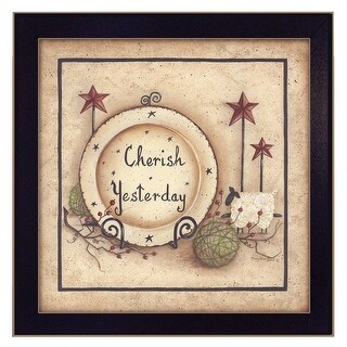 Cherish Yesterday 1 Black Framed Print Wall Art - Bed Bath & Beyond ...