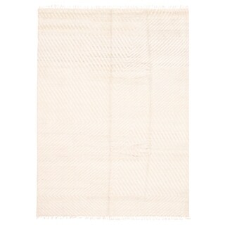 ECARPETGALLERY Hand-knotted Tangier Light Khaki Wool Rug - 8'9 x 12'0 ...